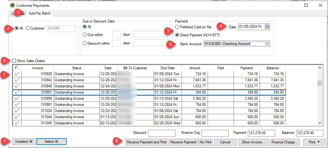 AutoPay Batch Processing