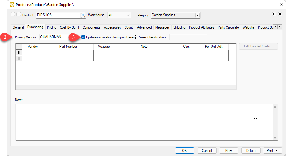 Set Up the Manufacturing Process as a Generic Vendor