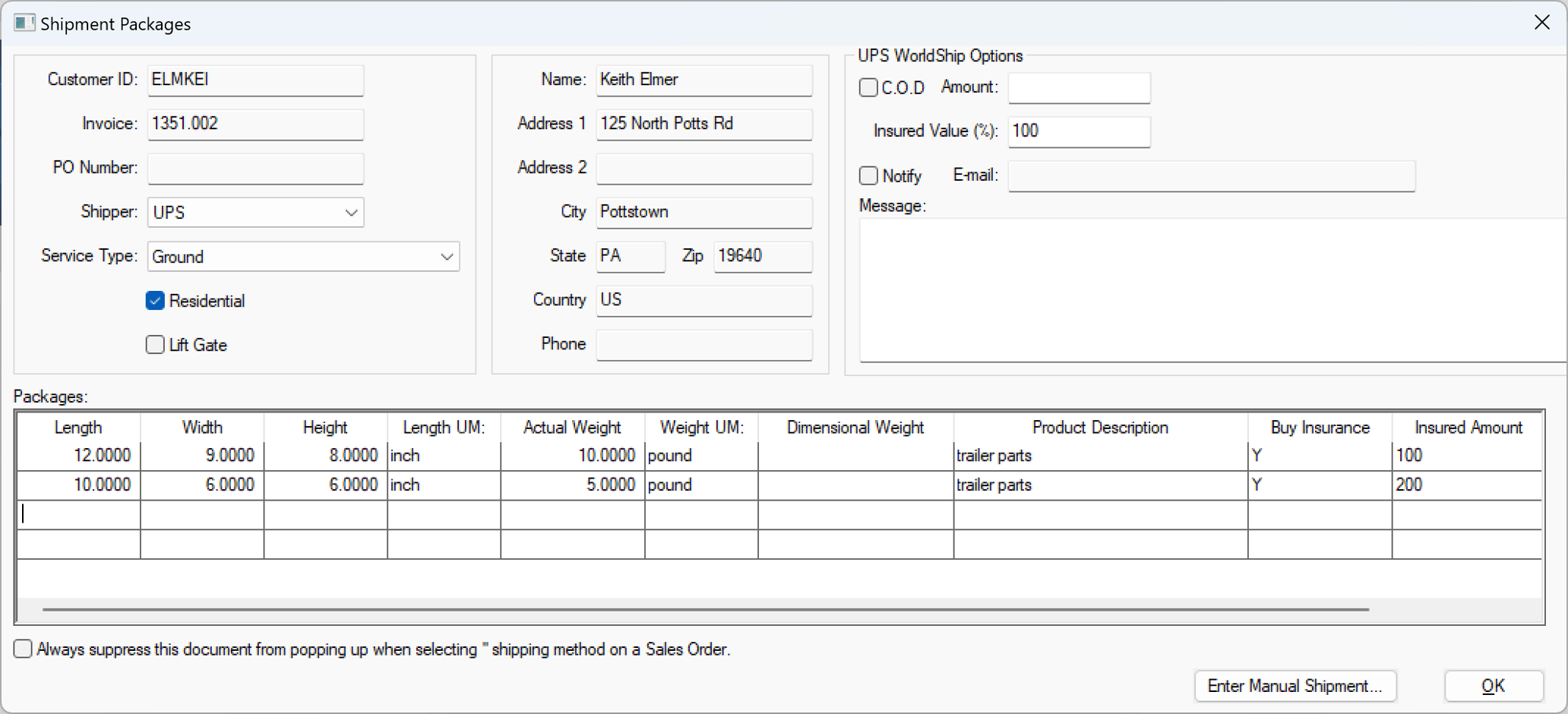 Shipping and Tracking Packages