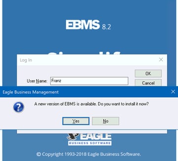 Upgrading EBMS