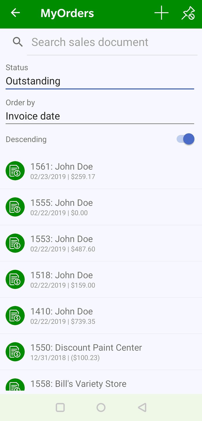 MyOrders Overview