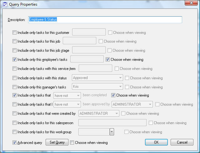 Creating Task Queries